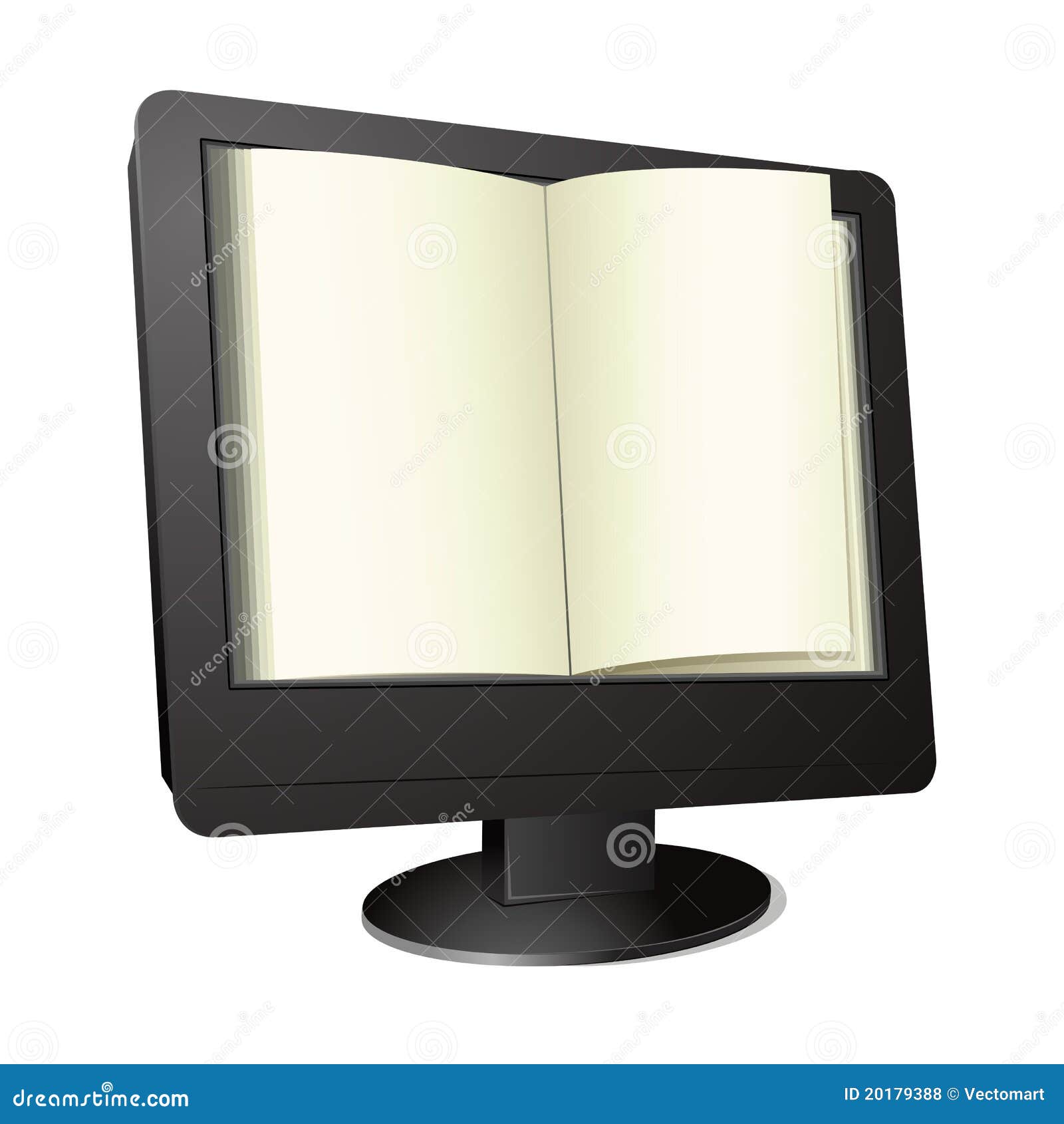 Computer Book stock vector. Illustration of data, college - 20179388