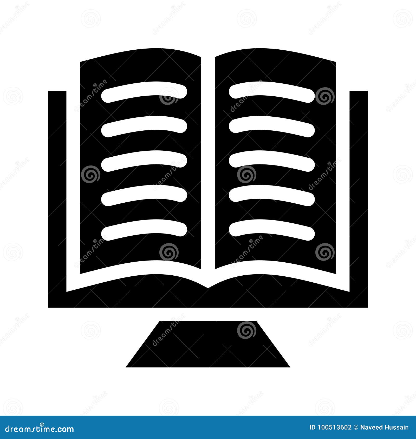 Computer book icon stock illustration. Illustration of notebook - 100513602