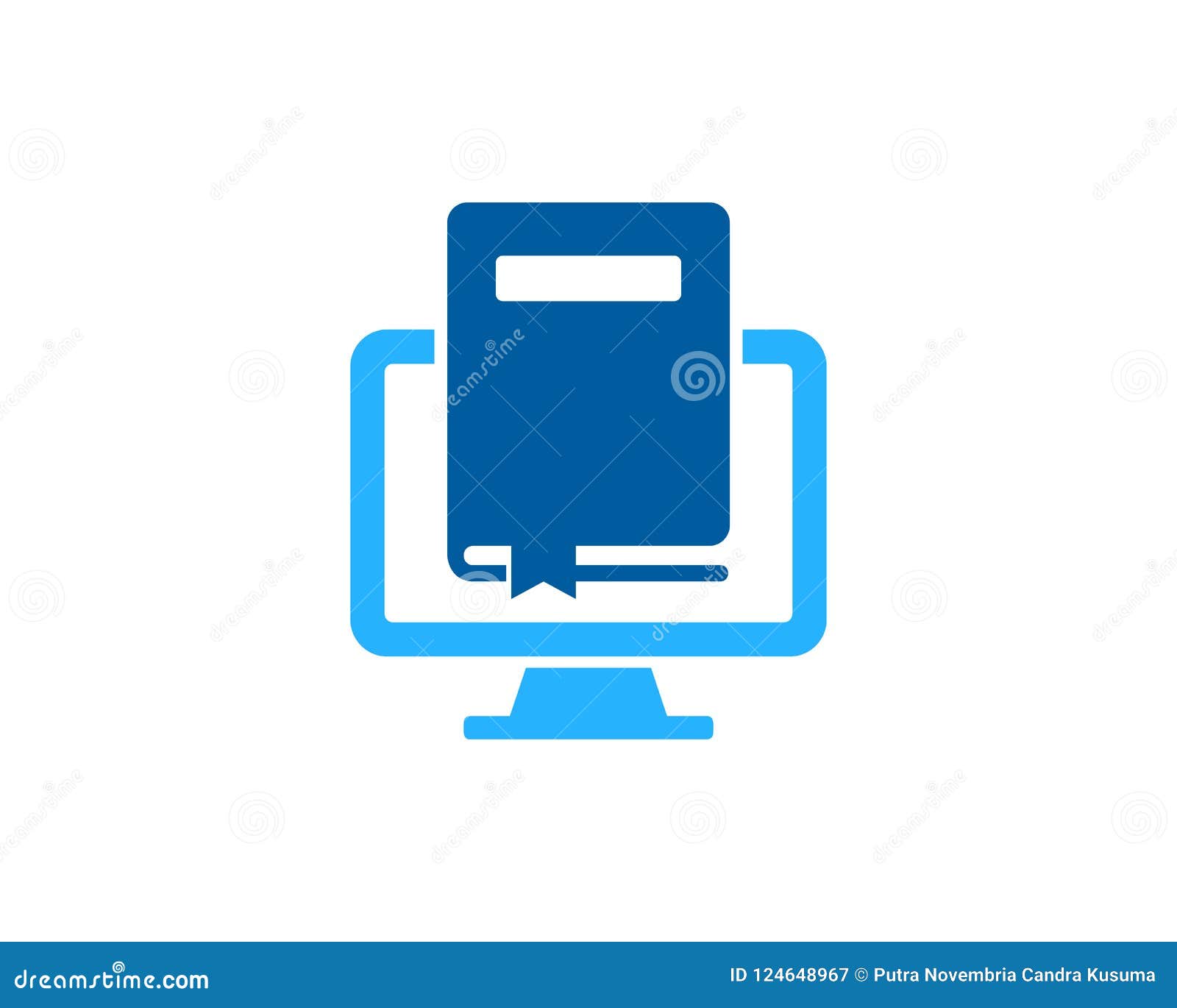 Computer Book Logo Icon Design Stock Vector - Illustration of ...