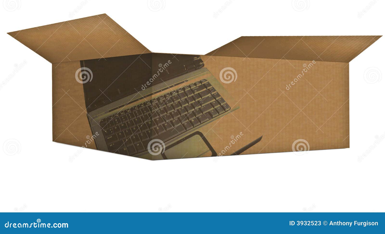 Computer Box stock illustration. Illustration of digital - 3932523