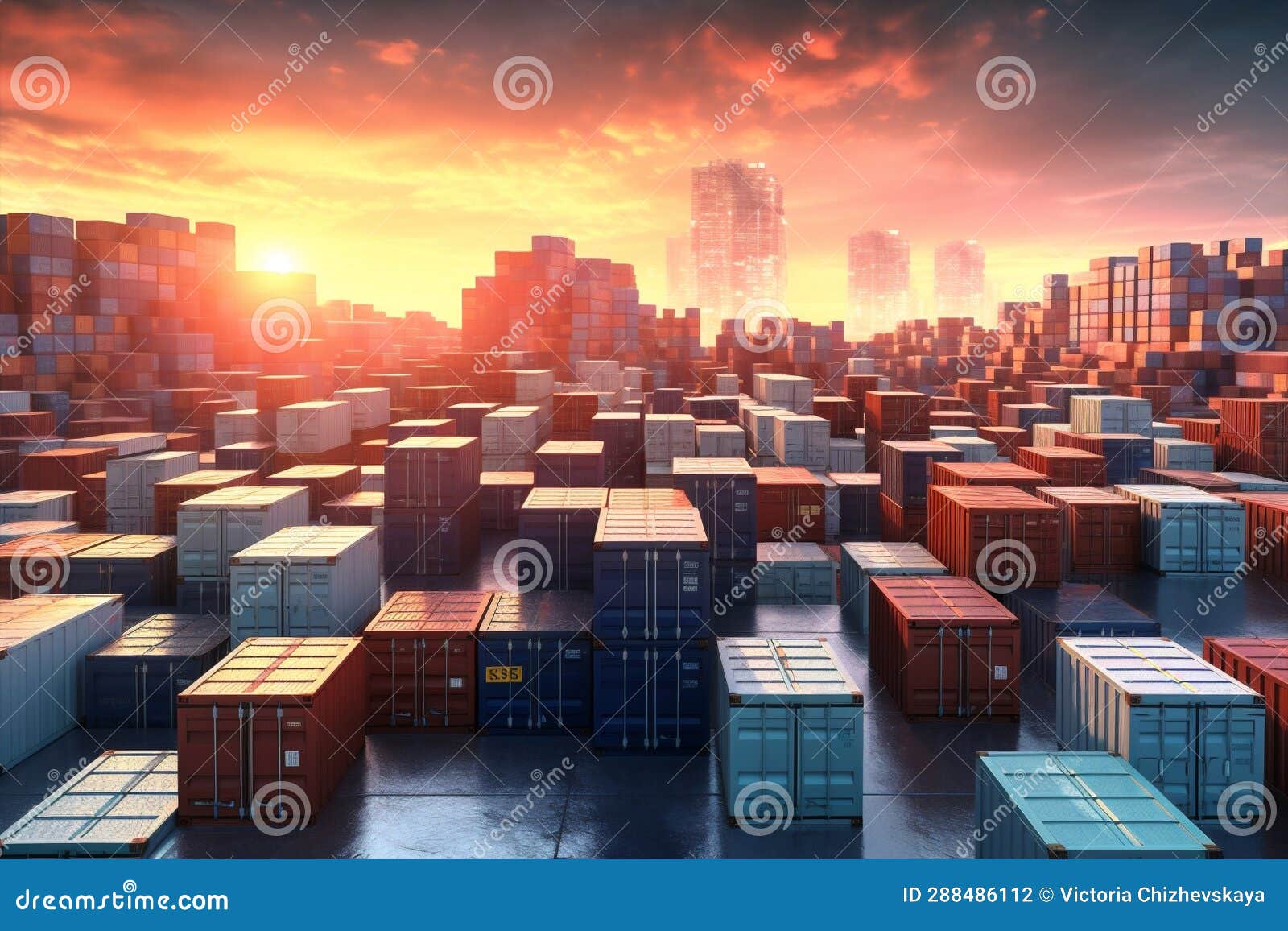 Computer Box Cyber Square Technology Tech Blue Abstract Network Cargo ...