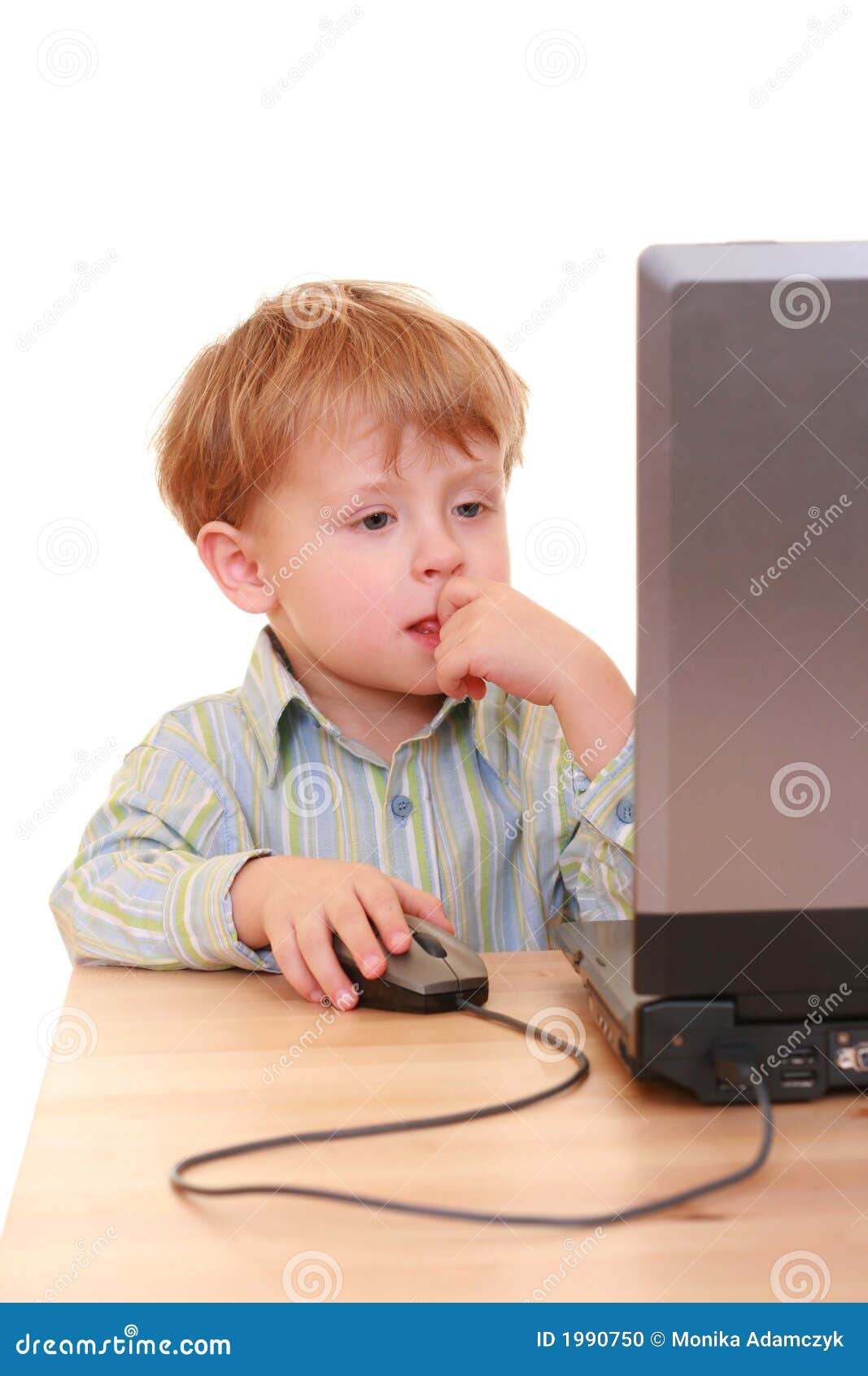 Computer boy stock photo. Image of cute, white, play, learn - 1990750