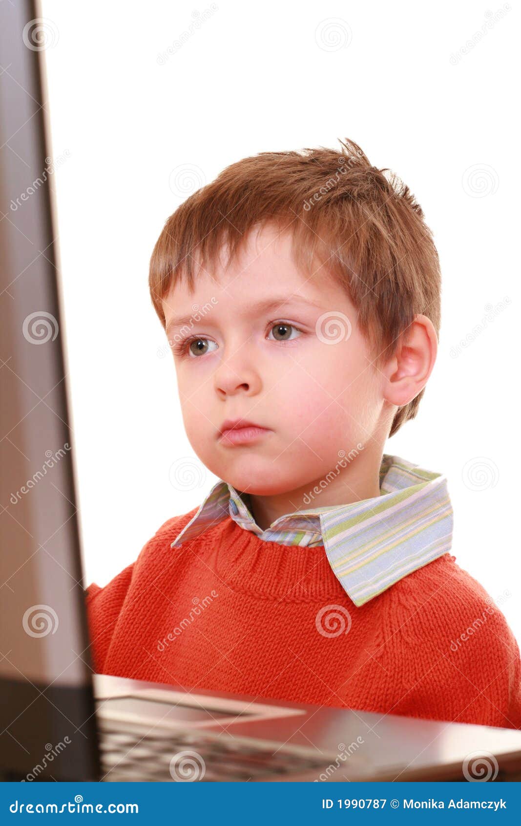 Computer boy stock image. Image of play, learn, computer - 1990787