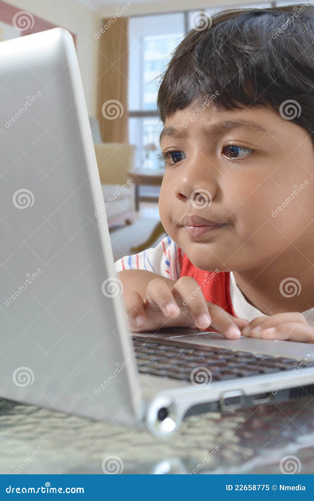 Computer Boy stock image. Image of expression, information - 22658775
