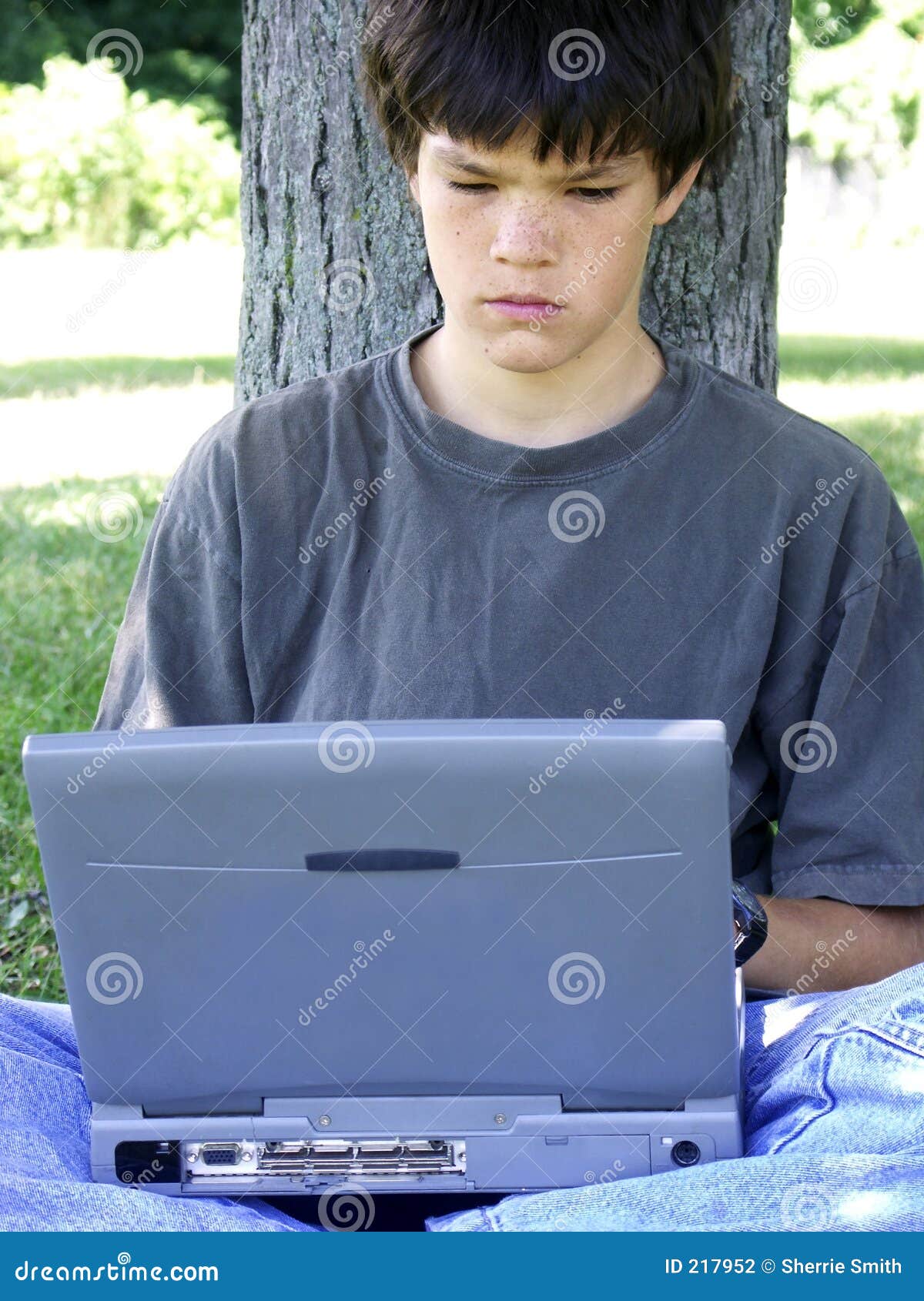 Computer boy #3 stock photo. Image of concept, data, patience - 217952