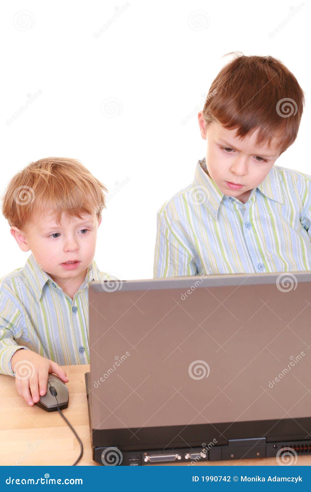 Computer boys stock photo. Image of children, male, expression - 1990742