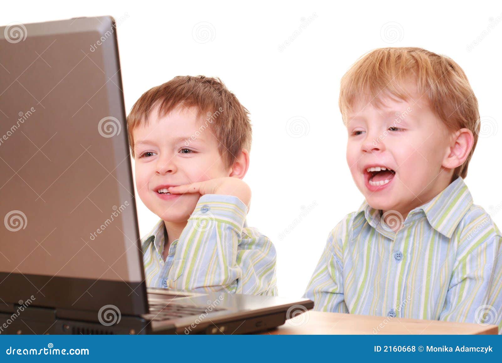 Computer boys stock photo. Image of children, technology - 2160668