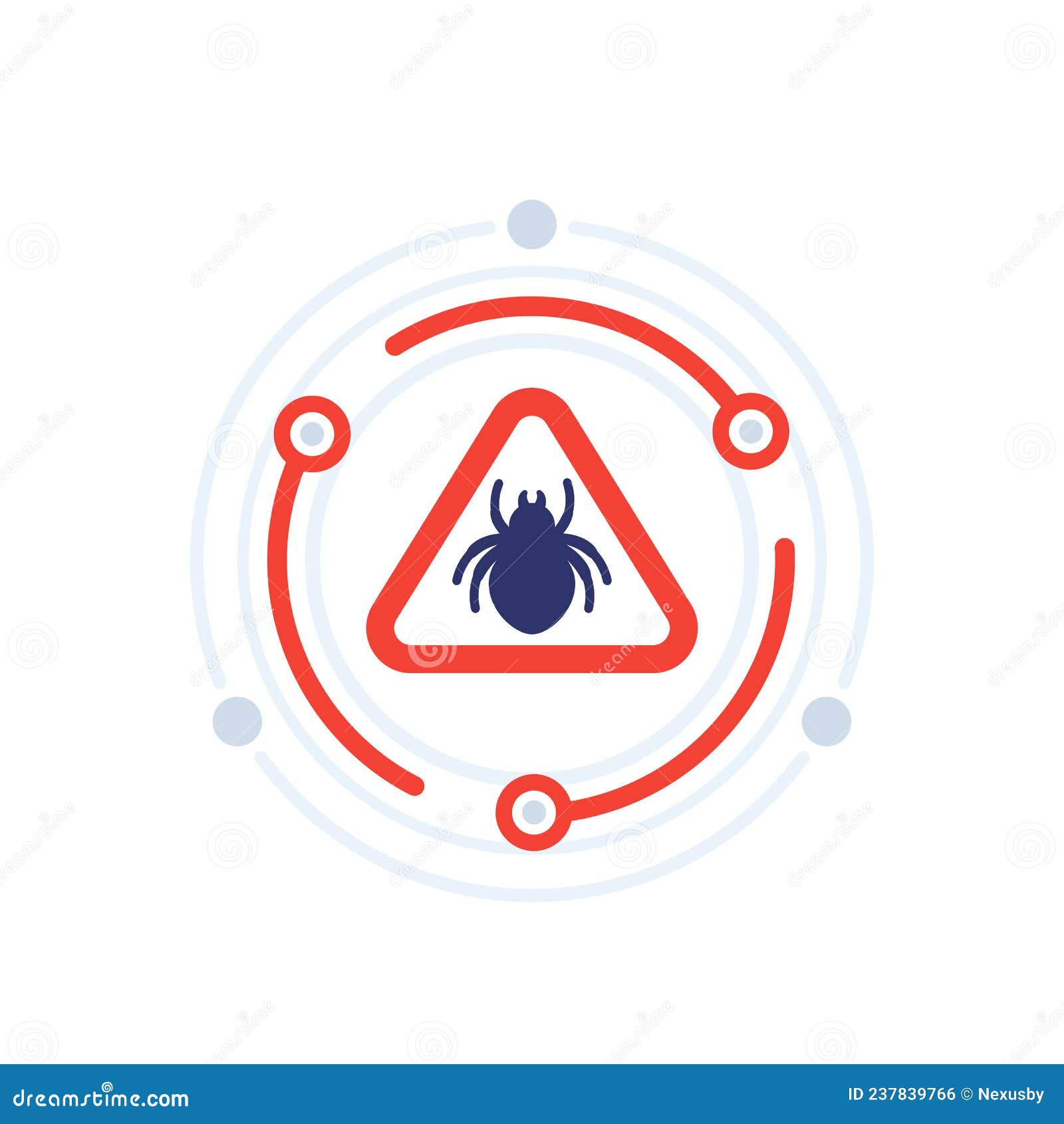 Computer Bug or Malware Vector Icon Stock Vector - Illustration of ...
