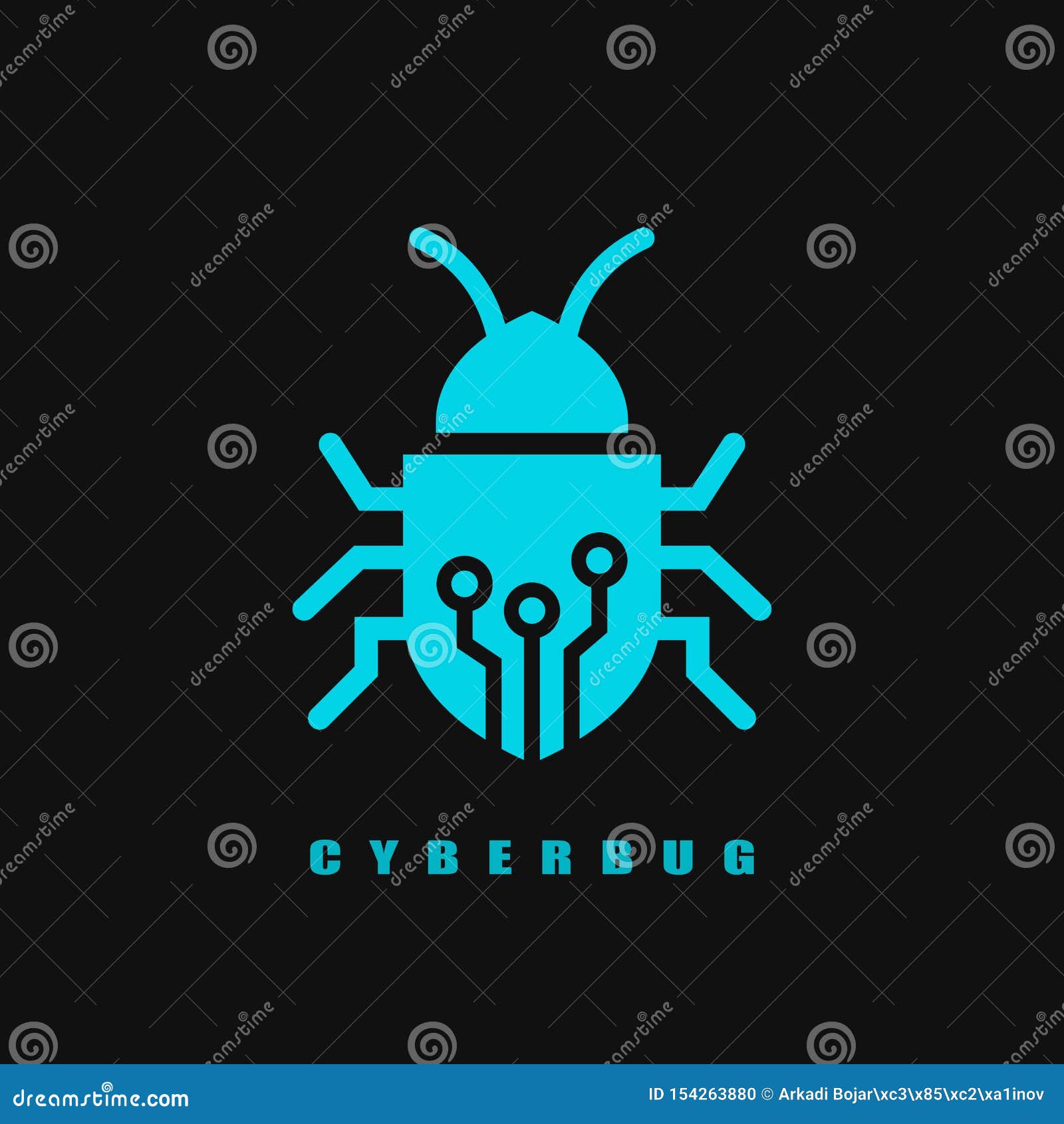 Computer bug vector icon stock vector. Illustration of background ... Computer bug vector icon stock vector. Illustration of background ...