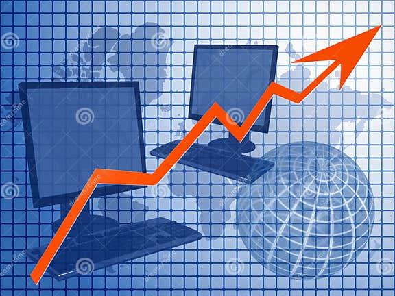 Computer business stock illustration. Illustration of equipment - 1464829