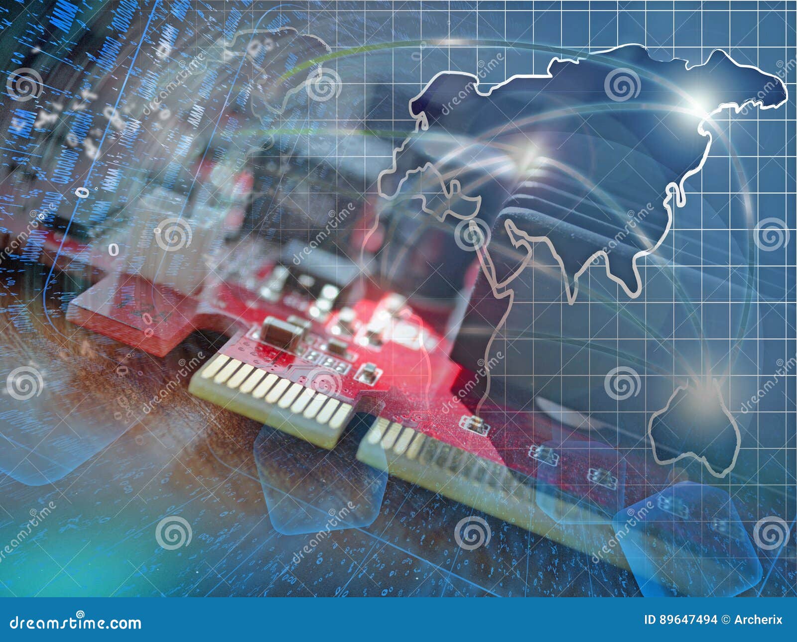 Computer business stock illustration. Illustration of abstract - 89647494