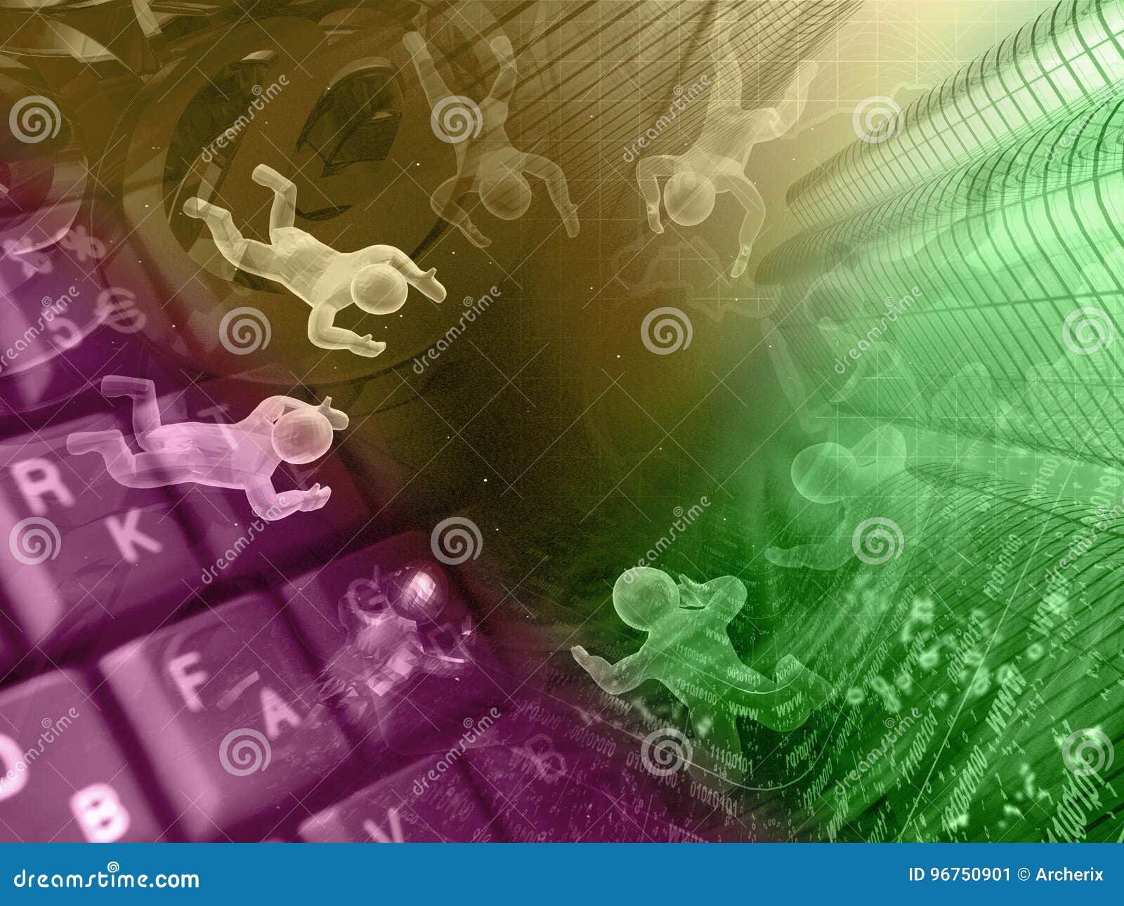 Computer business stock illustration. Illustration of electronic - 96750901