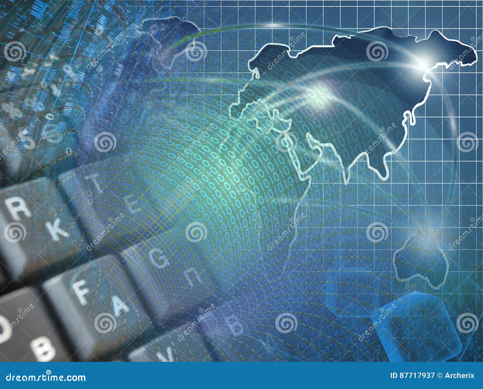 Computer business stock illustration. Illustration of abstract - 87717937