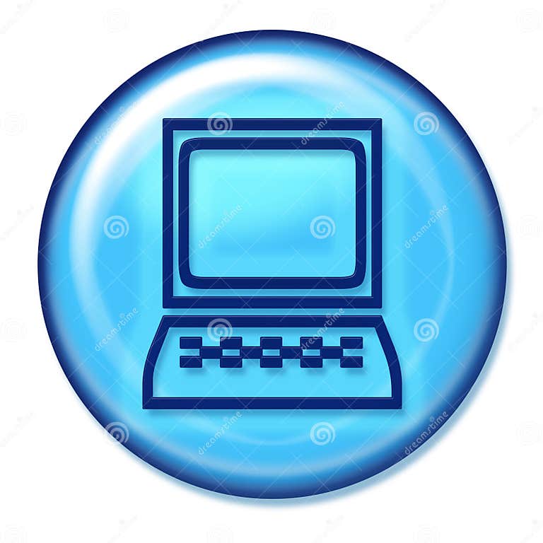 Computer Button stock illustration. Illustration of crystal - 1033026