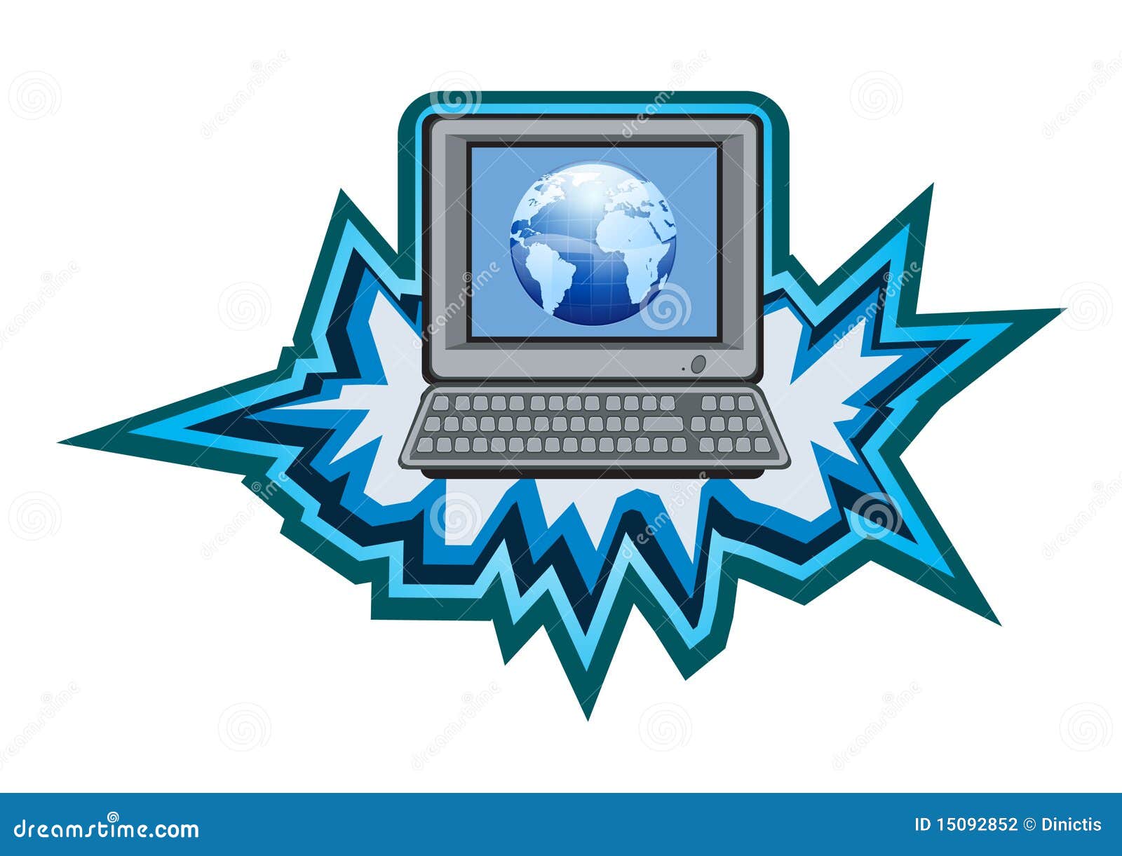 Computer Button Illustration Stock Vector - Illustration of orange ...