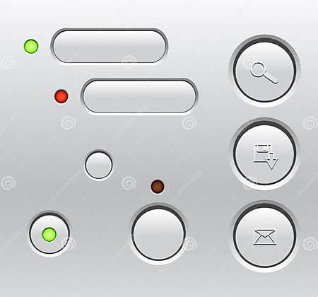 Computer buttons stock vector. Illustration of modern - 14156523