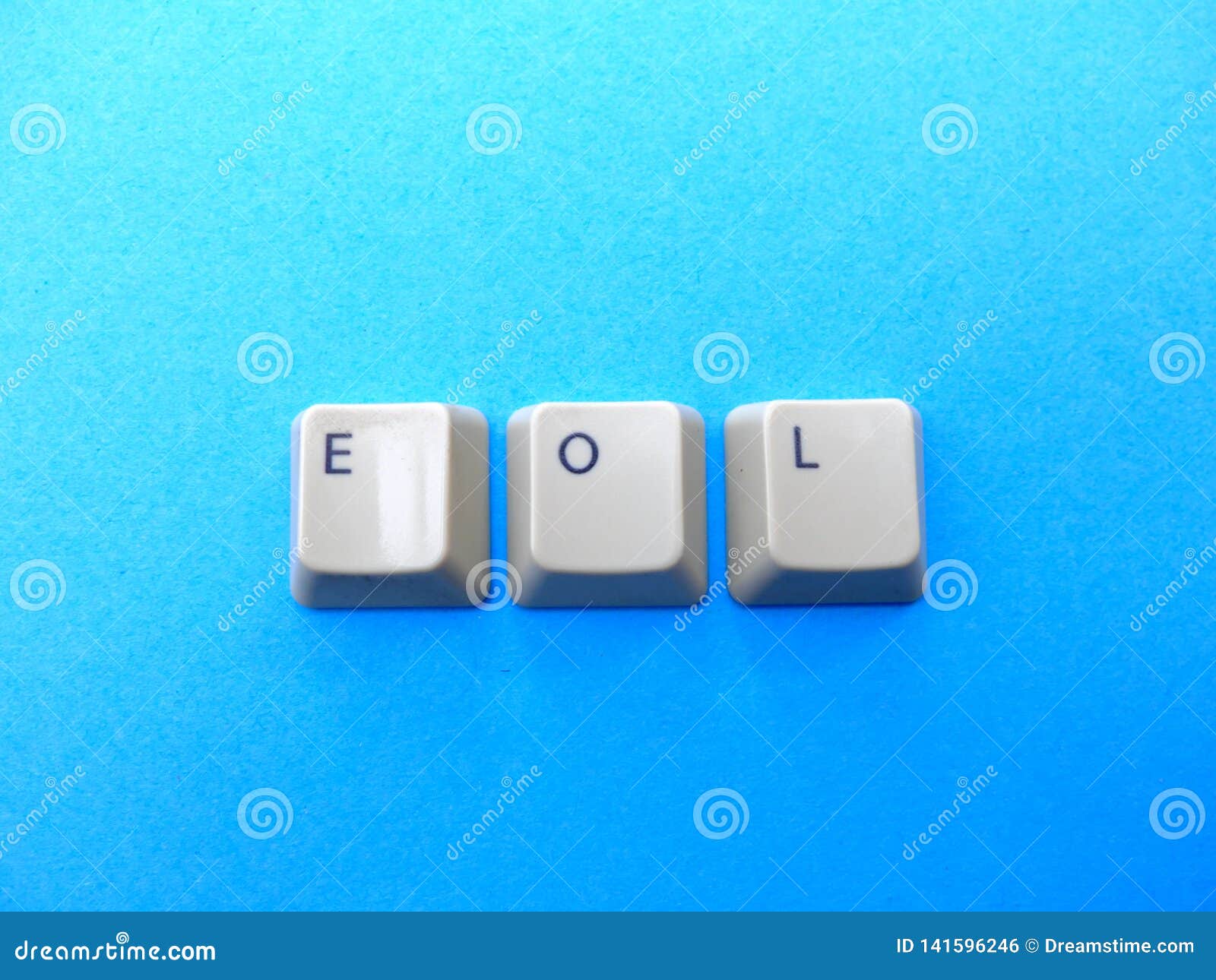 Computer Buttons Form A EOL End Of Live Abbreviation. Computer And ...