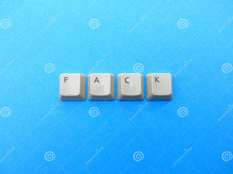 Computer Buttons Form a FACK Full Acknowledgment Abbreviation. Computer ...