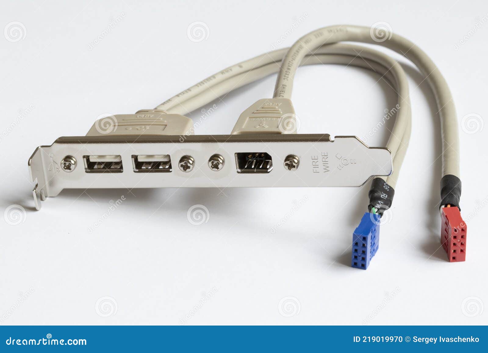 Computer cable. stock photo. Image of electronic, cable - 219019970