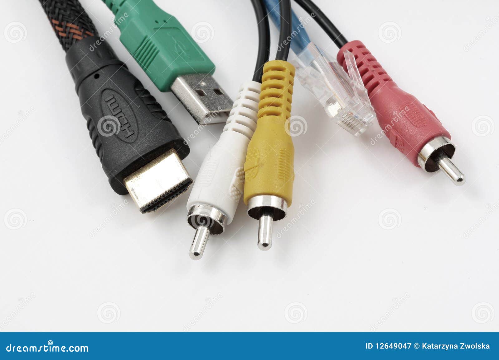 Computer cables stock image. Image of data, wide, wire - 12649047