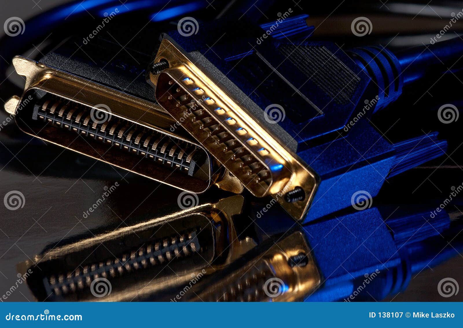 Computer Cables stock image. Image of data, contacts, black - 138107