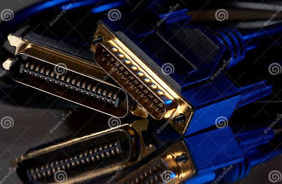 Computer Cables stock image. Image of data, contacts, black - 138107