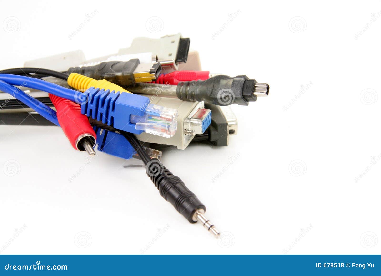 Computer cables stock photo. Image of fear, data, harware - 678518