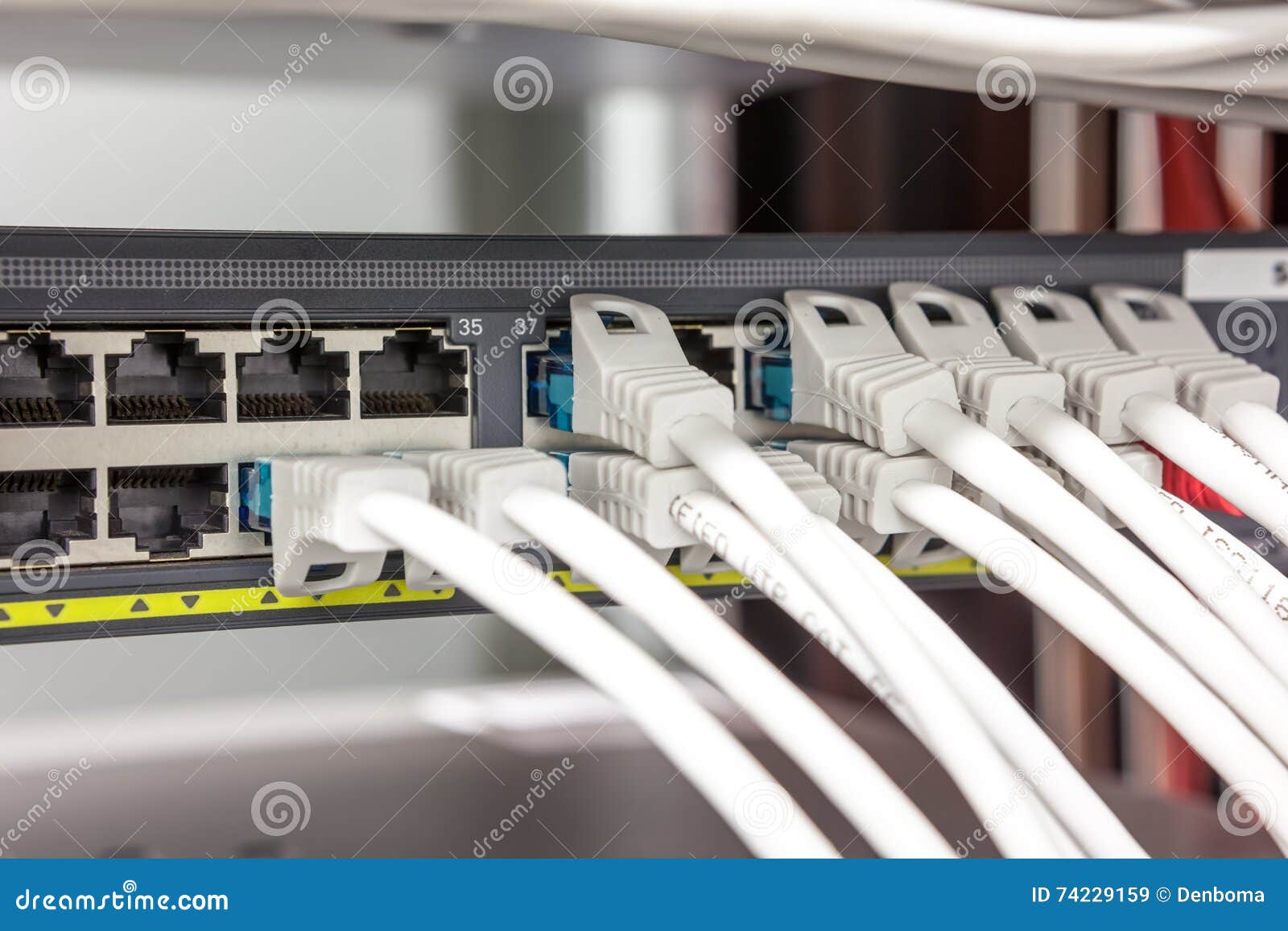 Computer cables built plug stock image. Image of data - 74229159