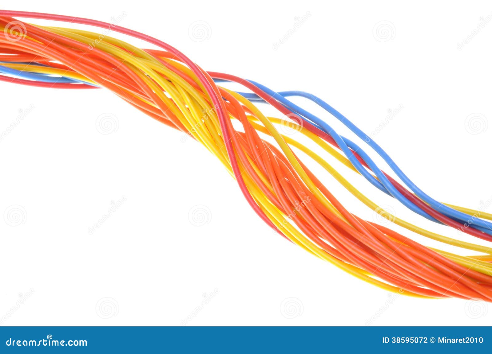 Computer cables stock photo. Image of line, closeup, color - 38595072