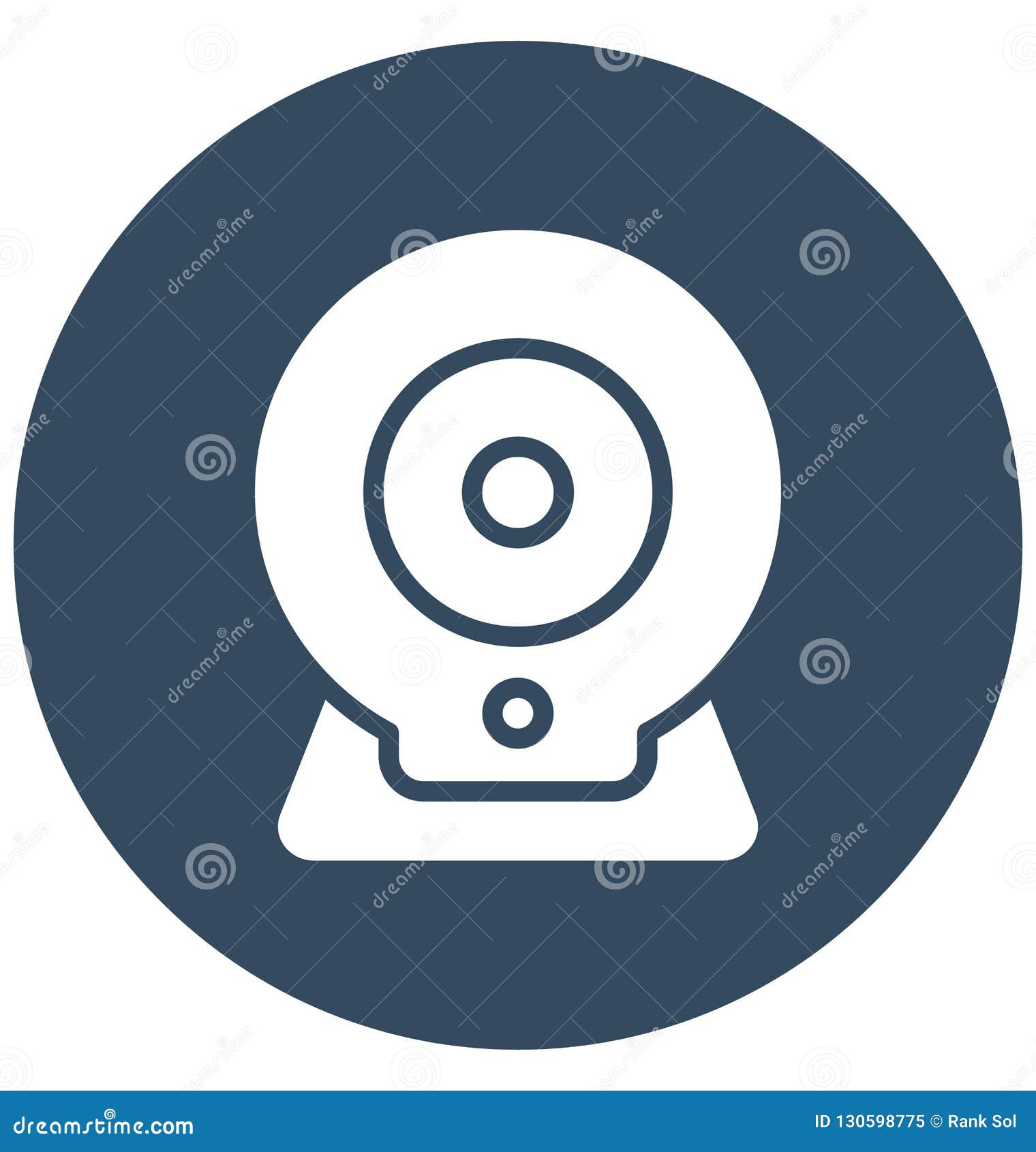 Computer Camera, Video Chatting Isolated Vector Icon that Can Be Easily ...