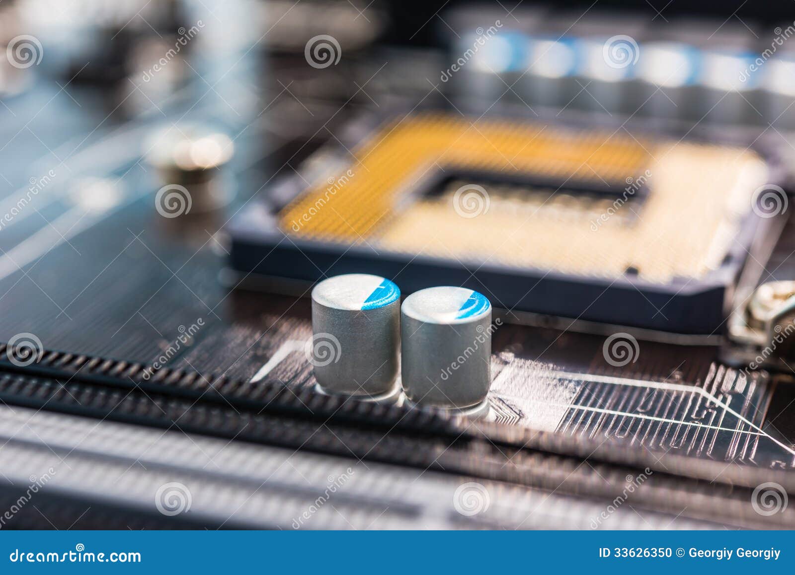 Computer capacitors stock photo. Image of geometric, abstract - 33626350