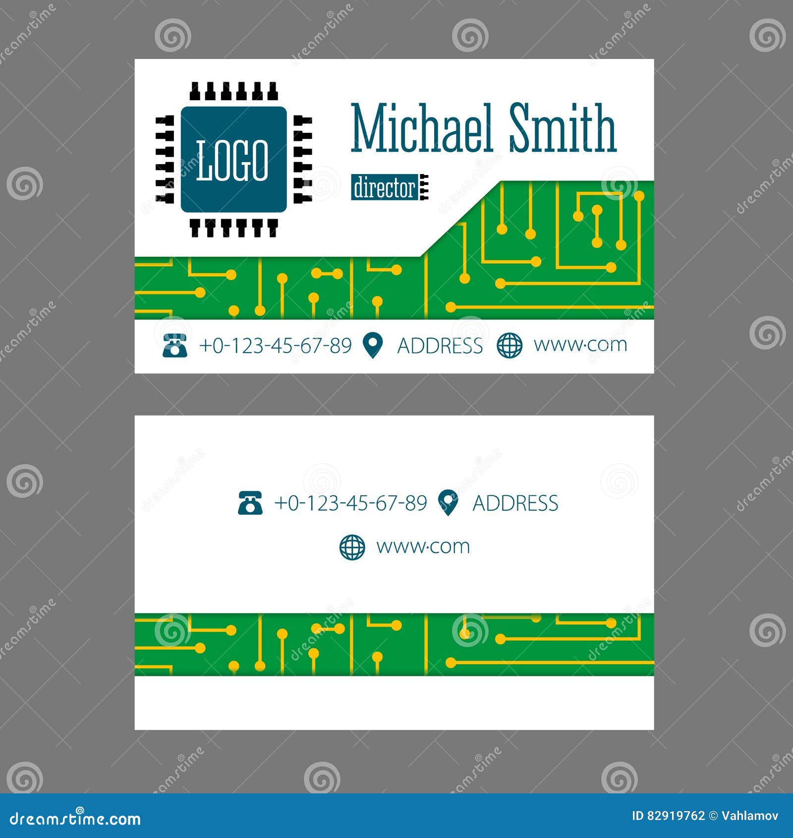 Computer Card Vector Background Stock Vector - Illustration of ...