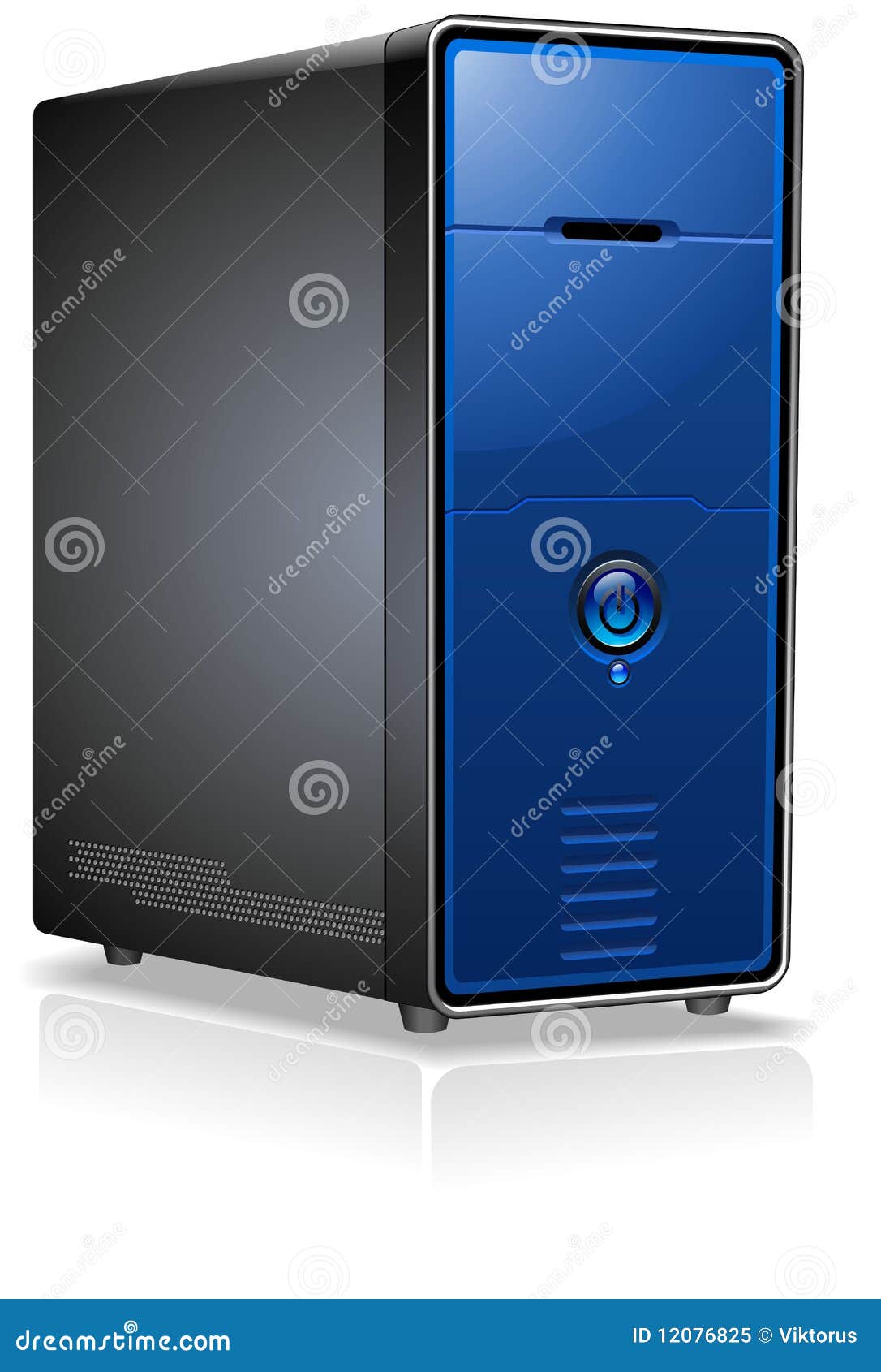 Computer Case Cartoon Vector | CartoonDealer.com #12076825