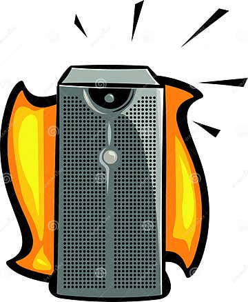 Computer case stock illustration. Illustration of clip - 441798