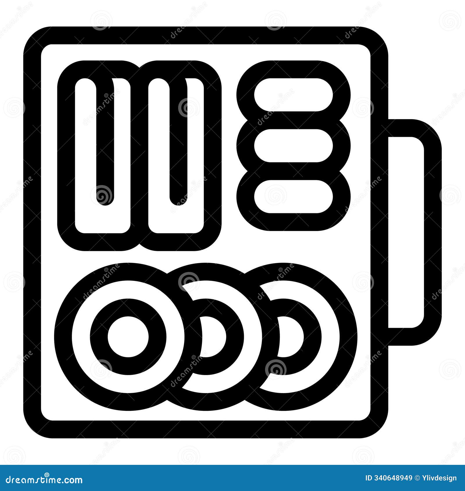 Computer Case Containing Cpu, Ram Memory and Hard Drive Icon Vector ...