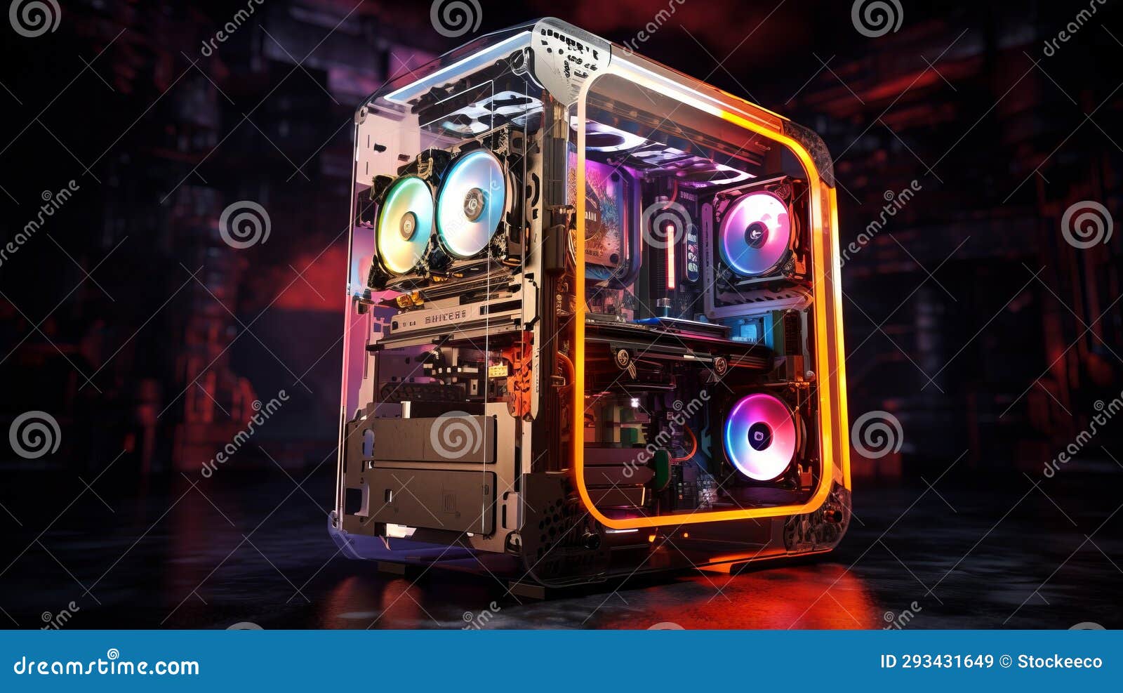 Nasa Themed Pc Case with Hyper-detailed Renderings and Neon Lights ...
