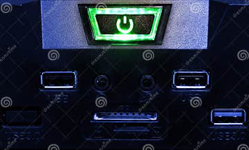 Computer case front panel stock photo. Image of black - 70720880