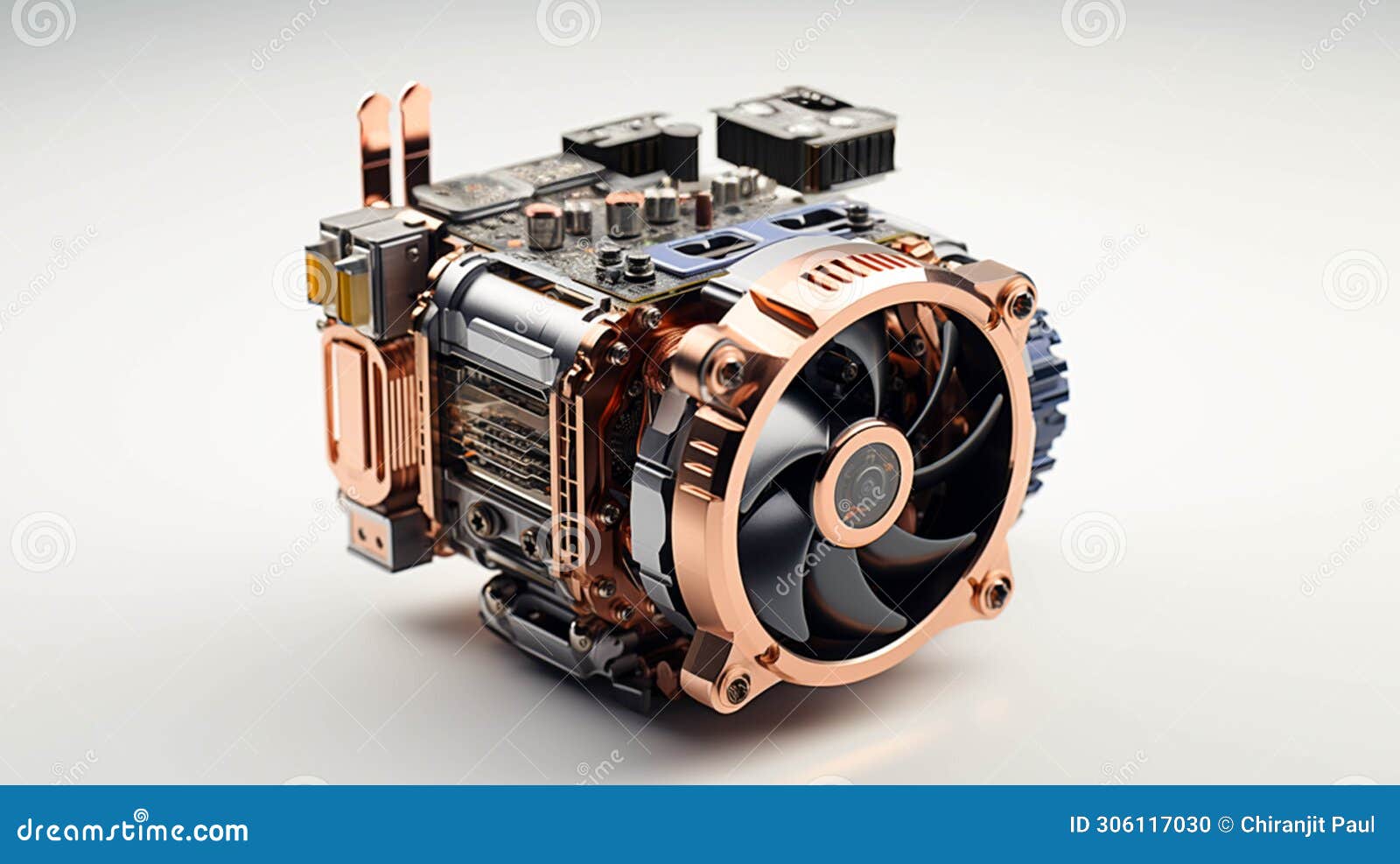 Computer Casing Cooler Isolated On White Background Royalty-Free Stock ...