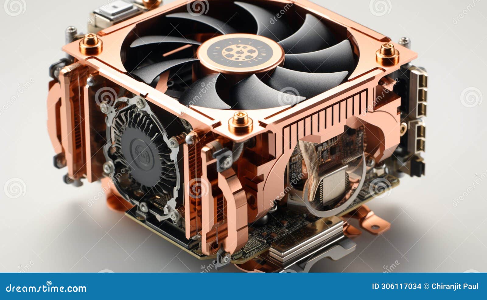 Computer Casing Cooler Isolated On White Background Royalty-Free Stock ...