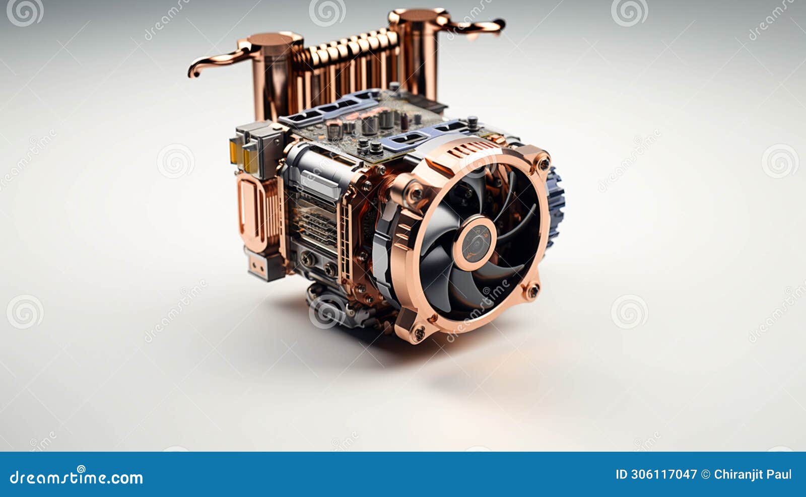 Computer Casing Cooler Isolated On White Background Stock Photography ...