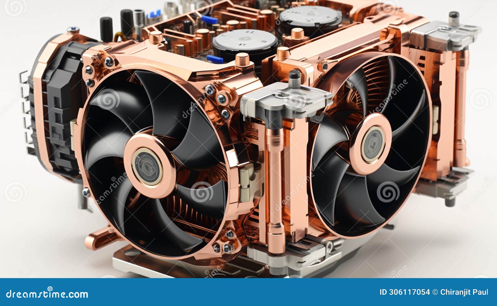 Computer Casing Cooler Isolated On White Background Stock Photography ...