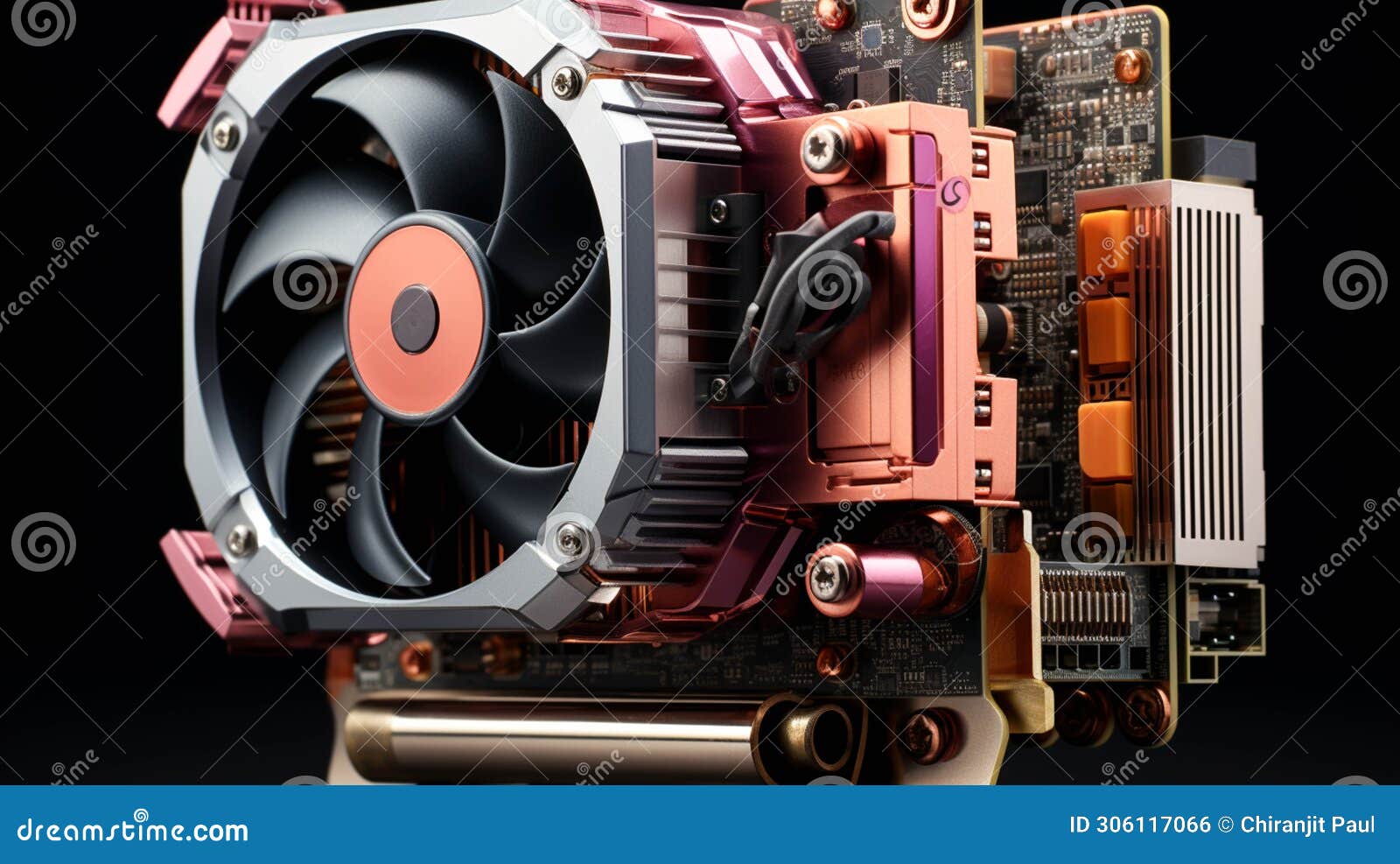 Computer Casing Cooler Isolated On White Background Royalty-Free Stock ...