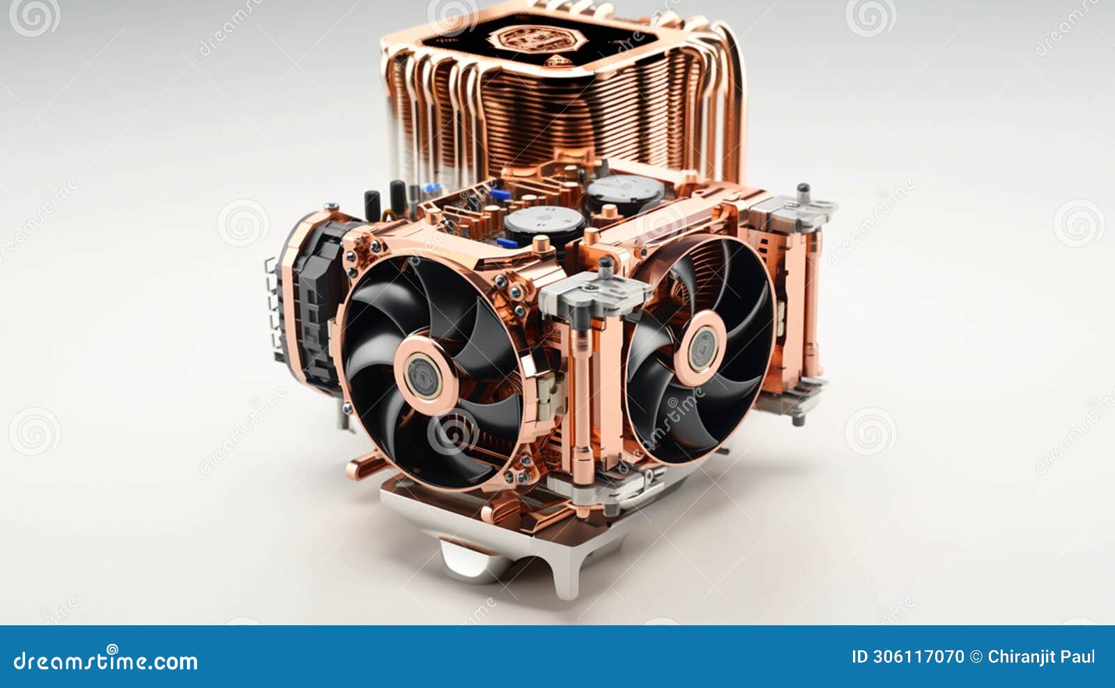 Computer Casing Cooler Isolated On White Background Royalty-Free Stock ...