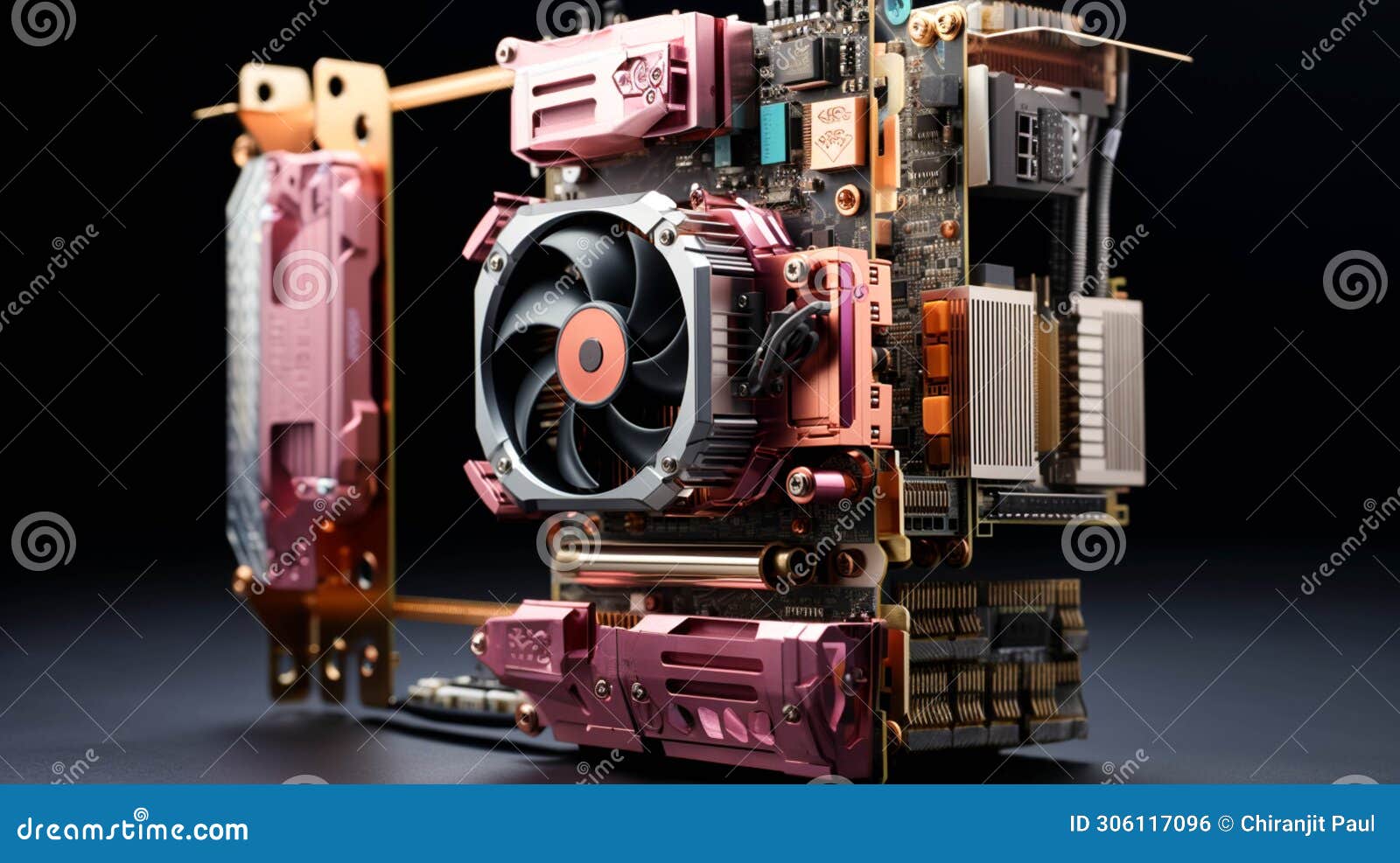 Computer Casing Cooler Isolated On White Background Royalty-Free Stock ...