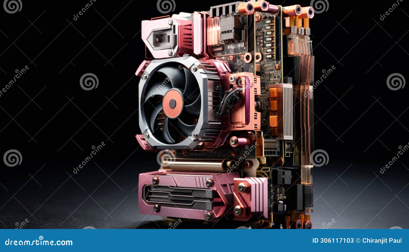 Computer Casing Cooler Isolated On White Background Royalty-Free Stock ...