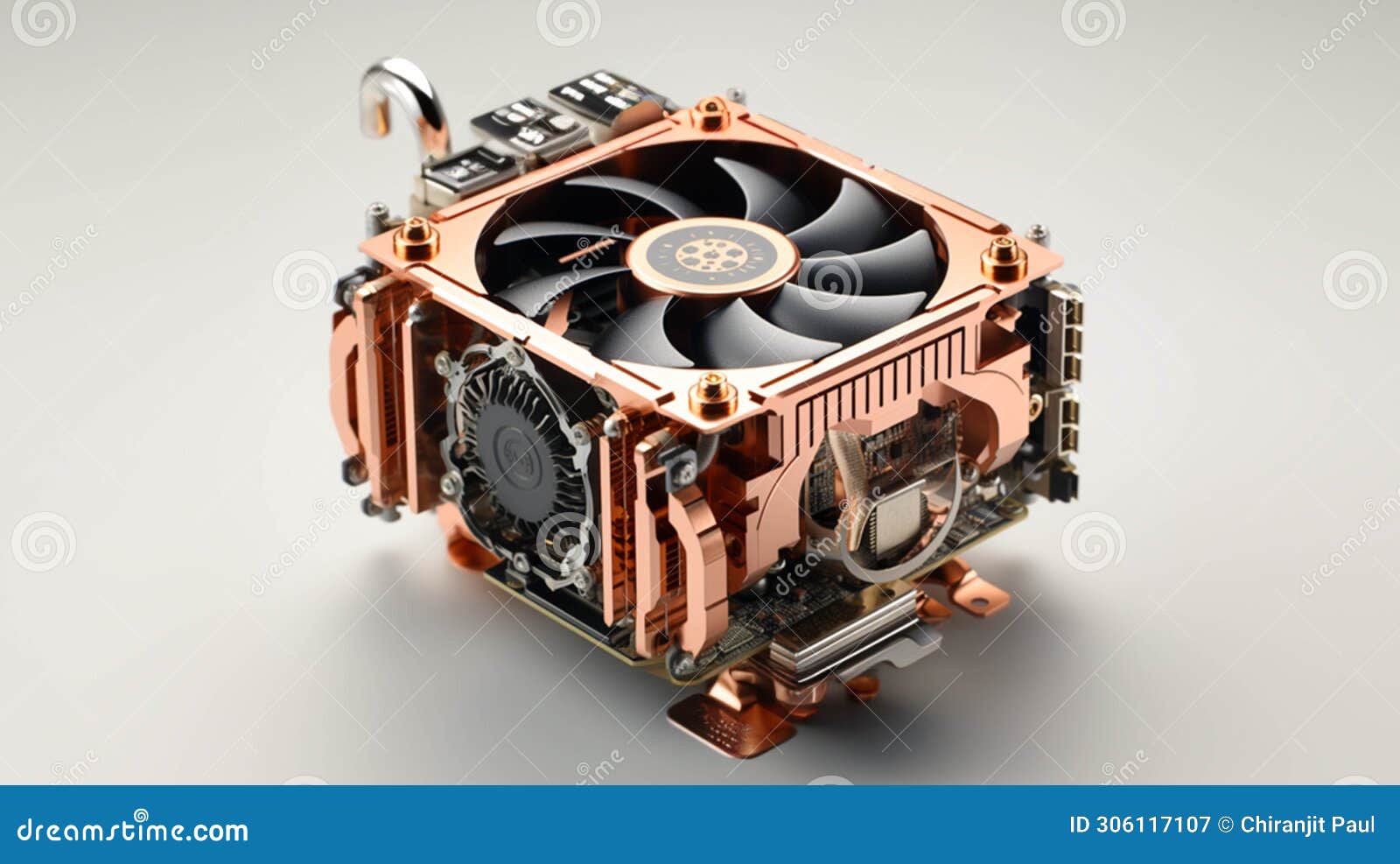 Computer Casing Cooler Isolated On White Background Royalty-Free Stock ...