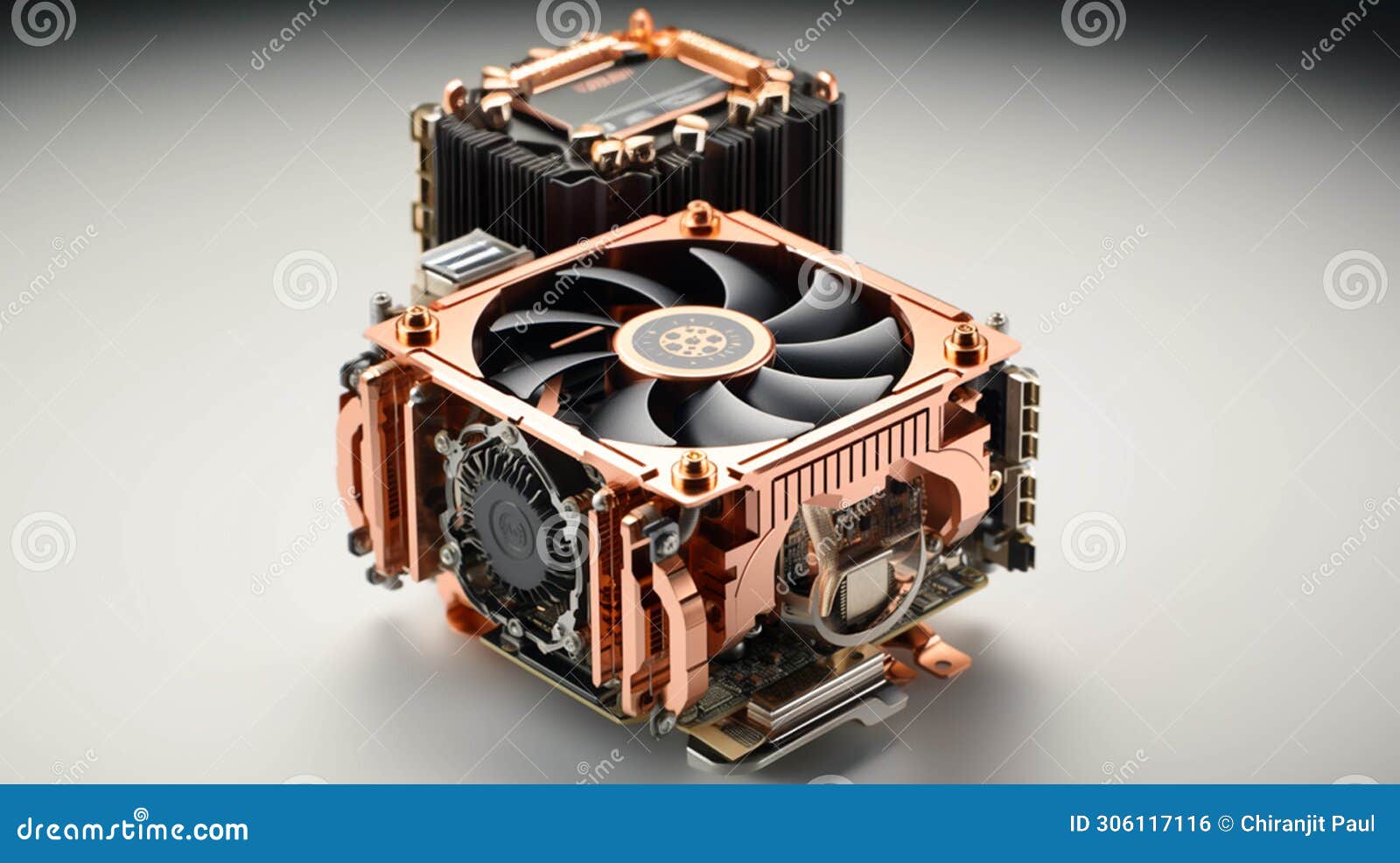 Computer Casing Cooler Isolated On White Background Royalty-Free Stock ...