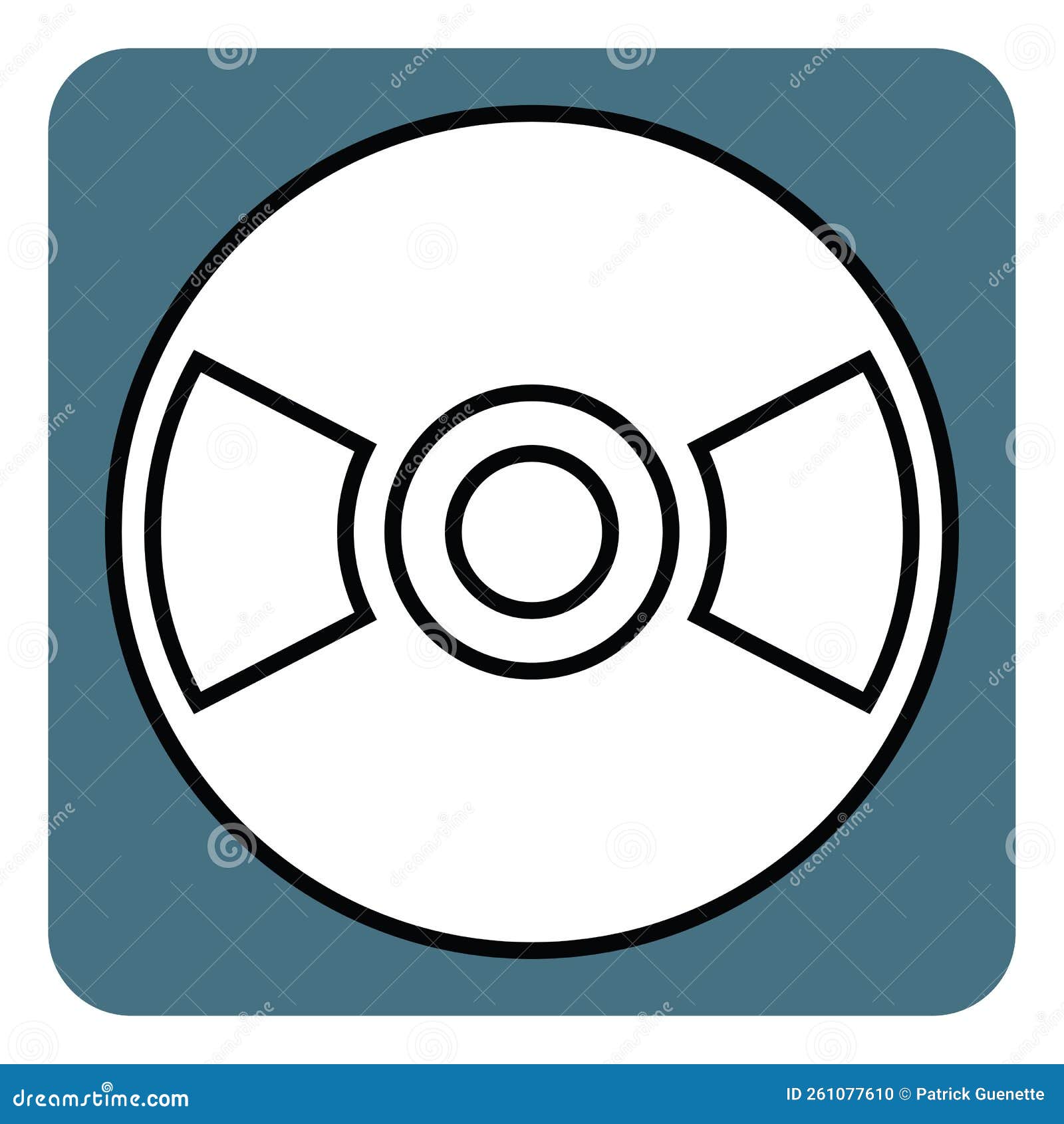Computer cd, icon stock vector. Illustration of shiny - 261077610