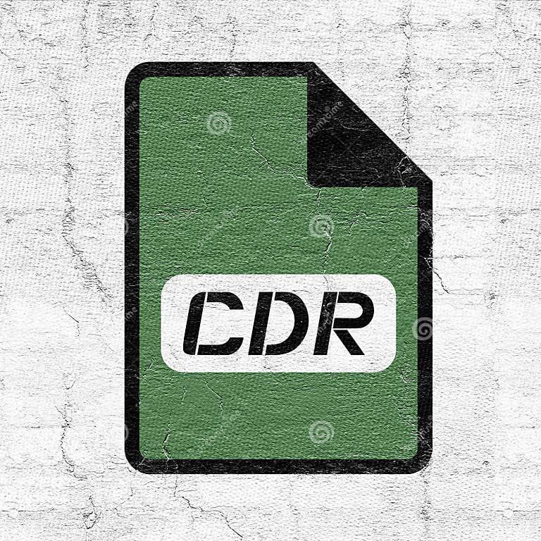 Computer cdr file icon stock illustration. Illustration of symbol ...
