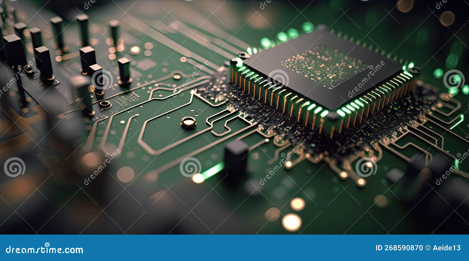 Computer Cell Phone Micro Chips. Motherboard. Data RAM. Circuitry ...